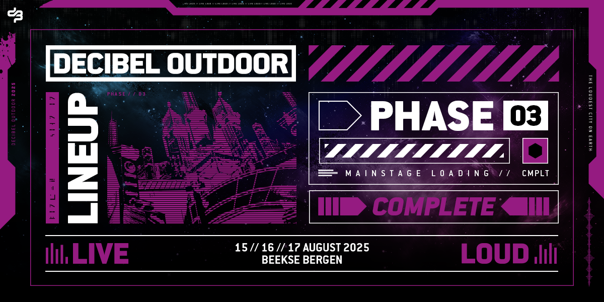 PHASE 01 // 02 // 03 OF THE DECIBEL OUTDOOR LINEUP